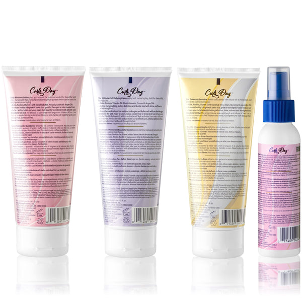 Curls Day Set with Daily Moisture, Curl Defining, Enhancing Smoothie