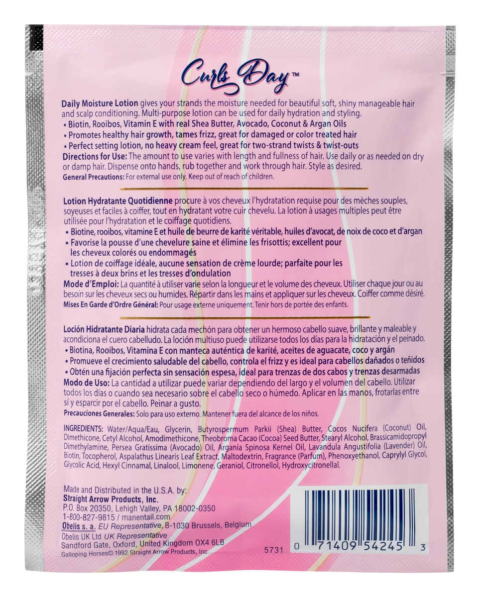 Curls Day 3 Packettes Set Curl Defining Cream, Enhancing Smoothie & Da ...